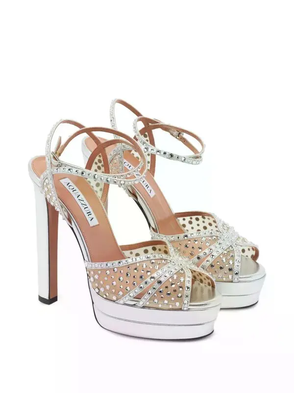 AQUAZZURA Lover Plateau Sandals