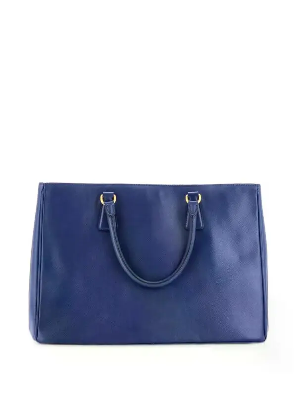 Prada Lux Open Saffiano Leather Large Tote Bag - Blue