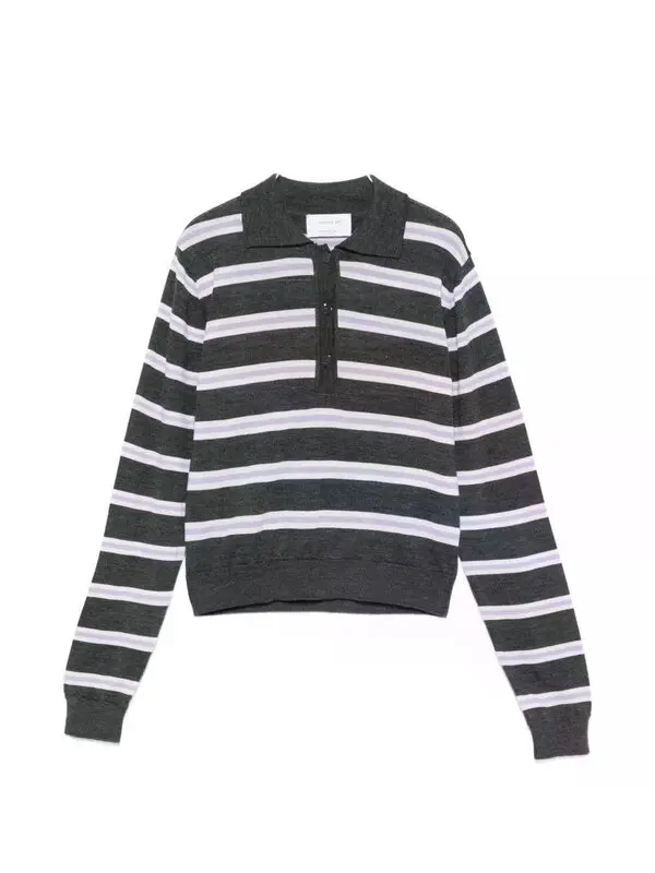 DANIELE FIESOLI Striped Polo-shirt - Grey