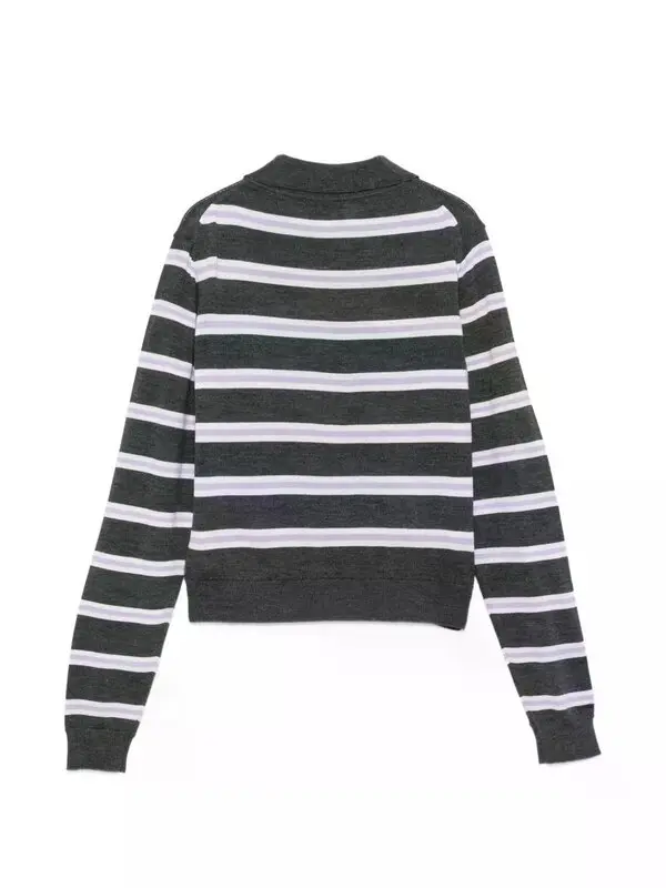 DANIELE FIESOLI Striped Polo-shirt - Grey