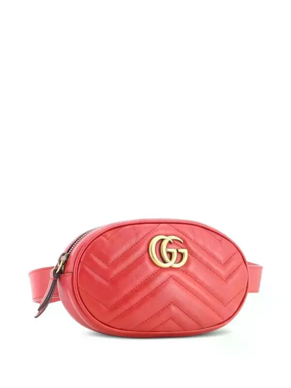 Gucci Gg Marmont Matelassé Leather Belt Bag