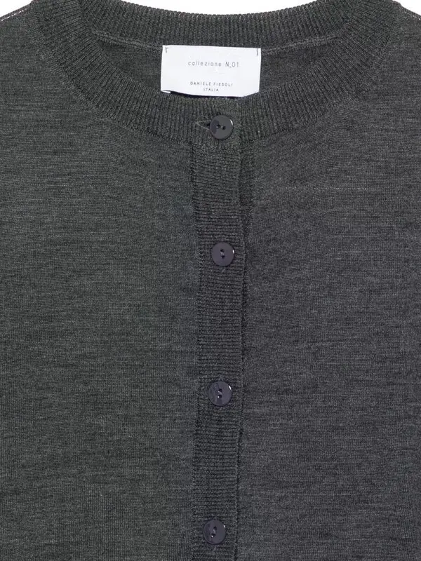 DANIELE FIESOLI Button-up Crew-neck Cardigan