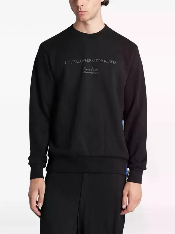 Undercover Slogan-print Zip-detail Sweater