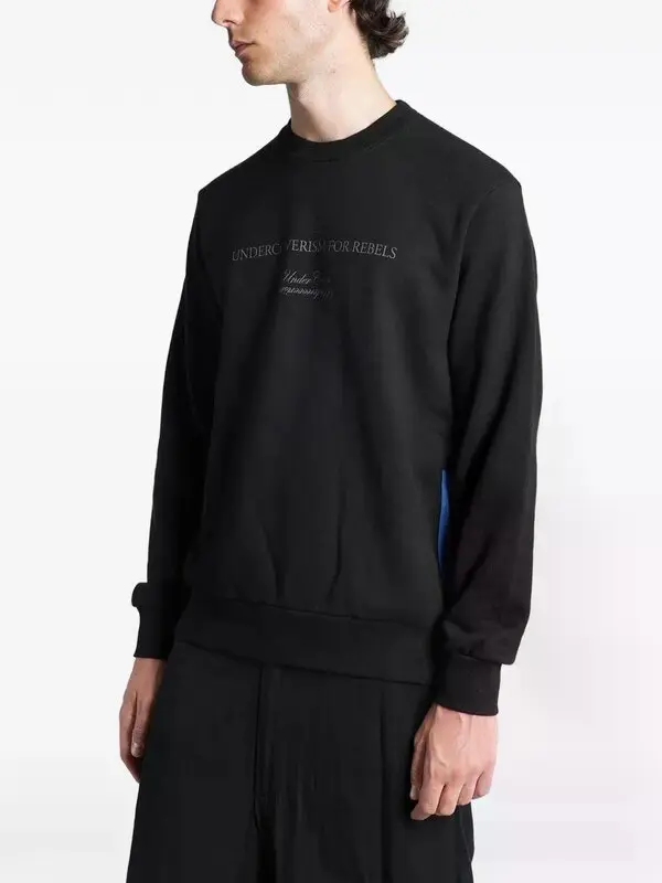 Undercover Slogan-print Zip-detail Sweater