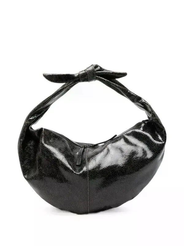 AUTENTICA 504 Cracked-effect Knotted Shoulder Bag