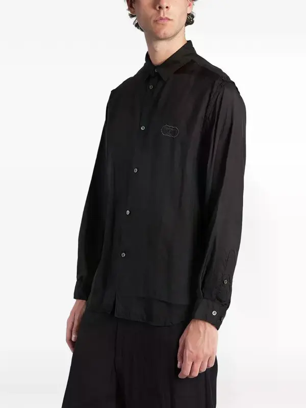 Undercover Embroidered-logo Long-sleeve Shirt