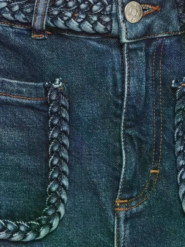 Maje Braided-trim Jeans