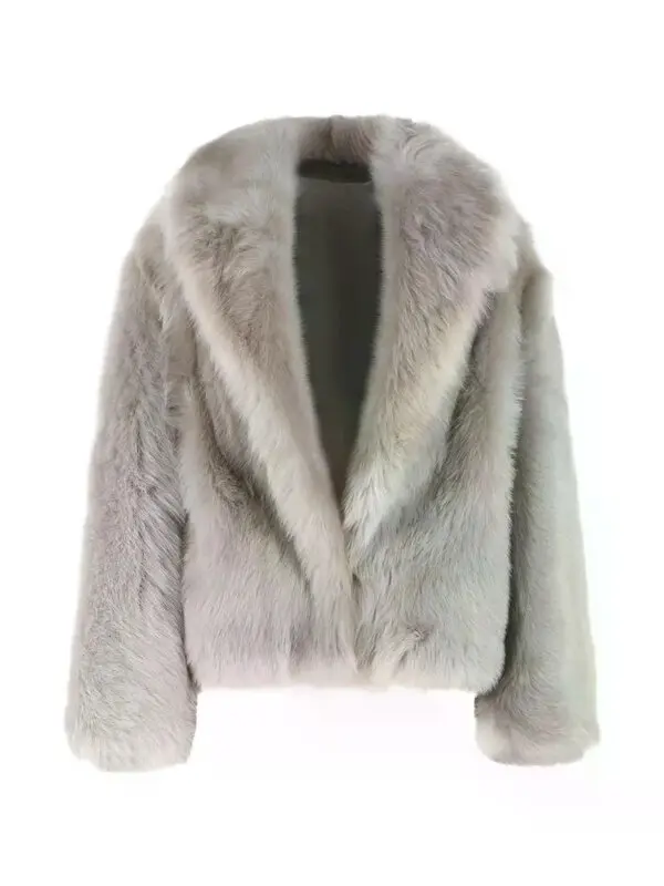 SALVATORE SANTORO Wide-lapel Shearling Jacket