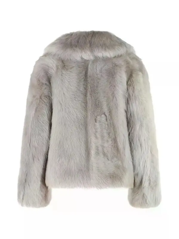 SALVATORE SANTORO Wide-lapel Shearling Jacket