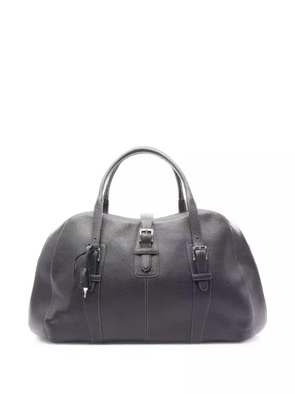 Loewe 2010s Leather Satchel Bag - Black