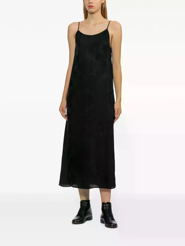 UMA WANG Velvet-effect Panelled Dress