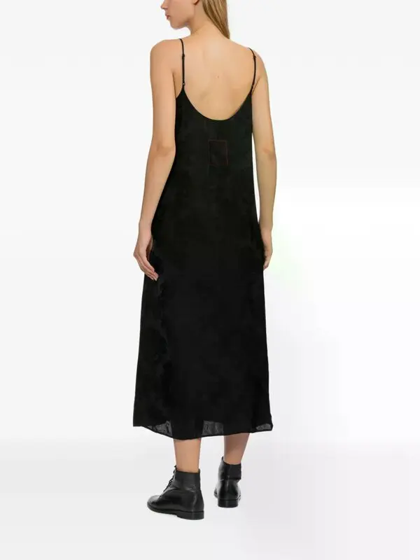 UMA WANG Velvet-effect Panelled Dress