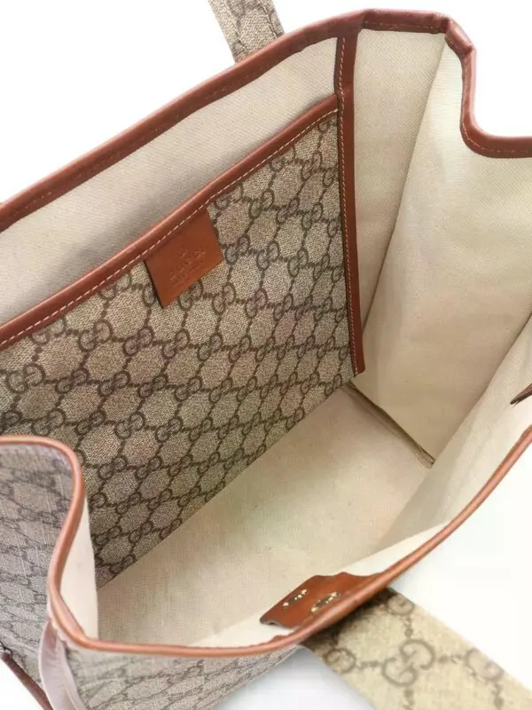 Gucci 2000s Gg Plus Web Tote Bag - Neutrals