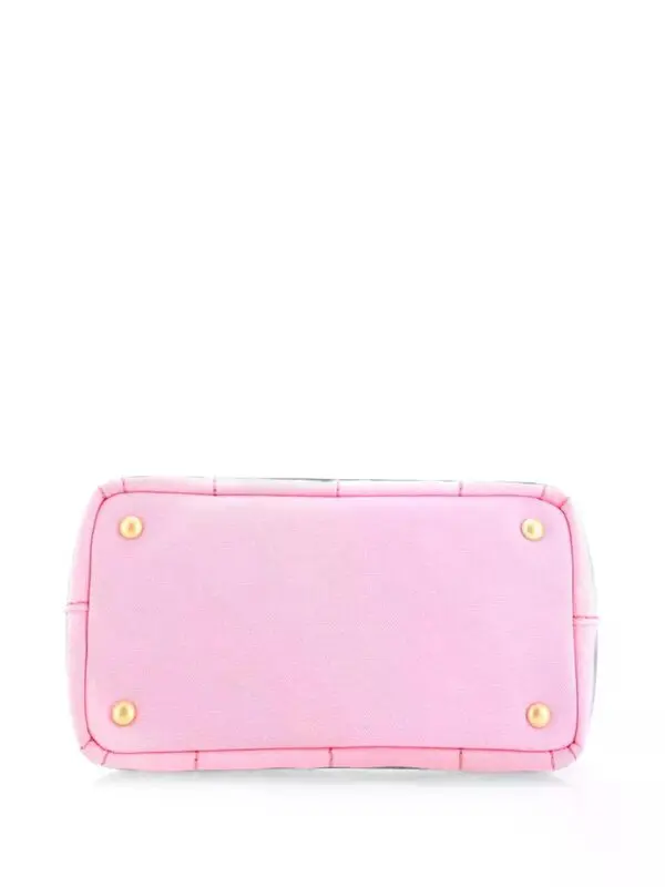 Prada Canapa Convertible Canvas Mini Tote Bag
