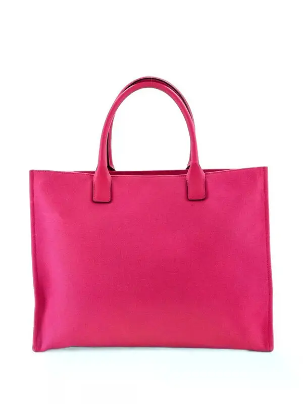 Versace La Medusa Embossed Canvas Large Tote Bag - Pink