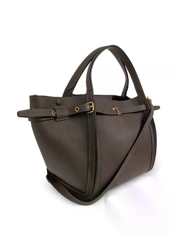 TOD'S T Signature Shopping Bag - Brown