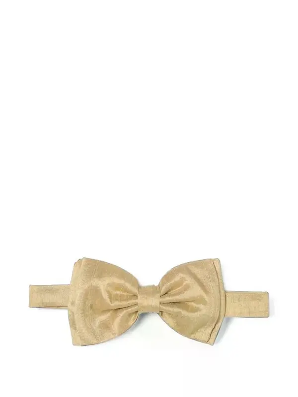 LARDINI Textured Silk Bow Tie