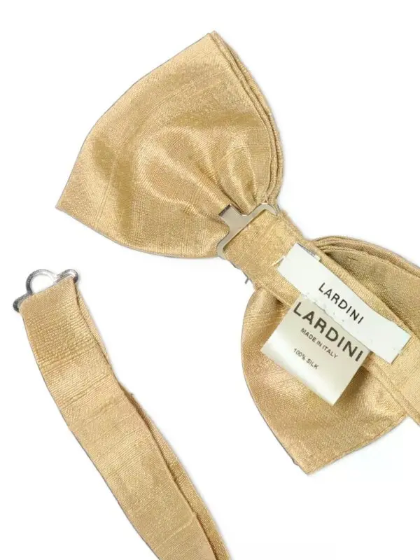 LARDINI Textured Silk Bow Tie