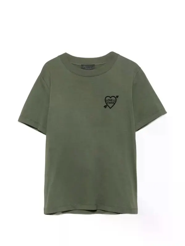 DONDUP Heart-motif T-shirt - Green