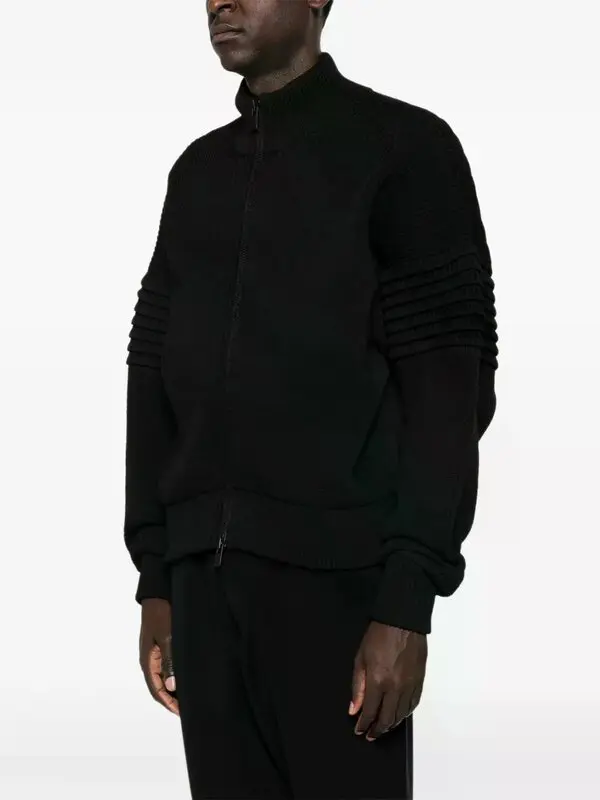 CFCL Ribbed-knit Zip-up Cardigan