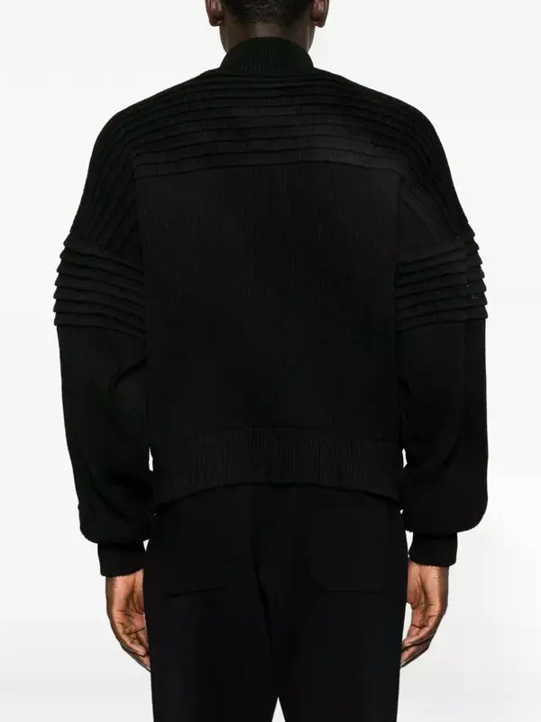 CFCL Ribbed-knit Zip-up Cardigan