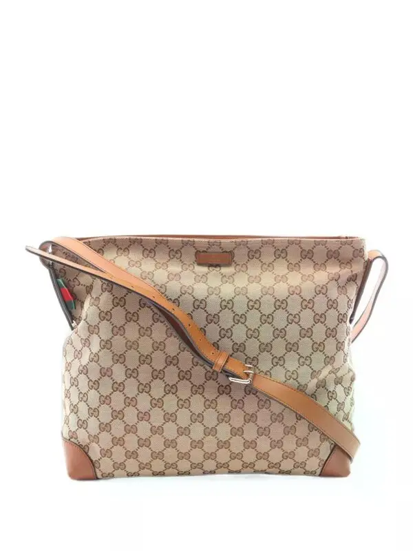 Gucci Gg Canvas Sherry Line Shoulder Bag - Neutrals