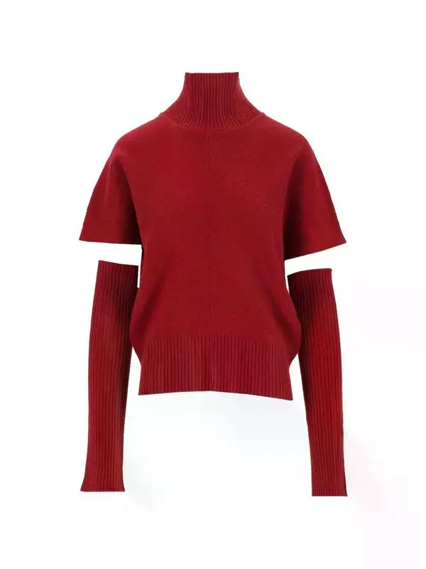 Federica Tosi High-neck Cut-out Sweater - Red