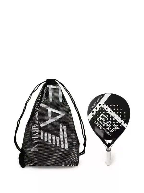 EA7 Logo-print Paddle Racket