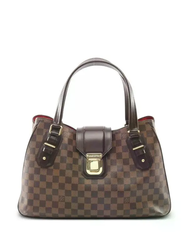 LOUIS VUITTON Damier Ebene Tote Bag - Brown