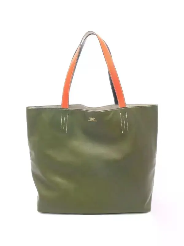 Hermès Double Sens Reversible Tote Bag - Green