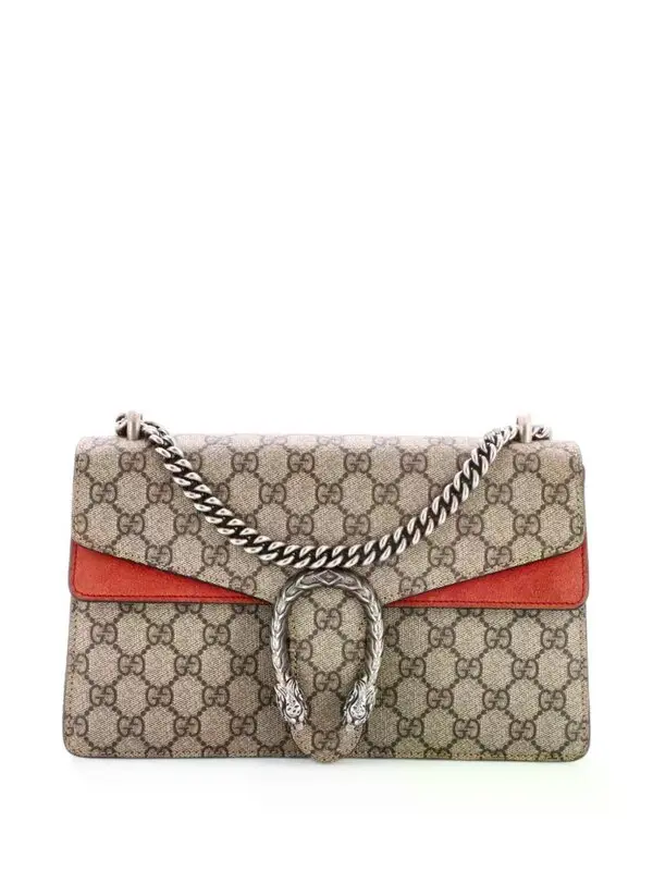 Gucci Dionysus Bag Gg Coated Canvas Small Shoulder Bag - Brown
