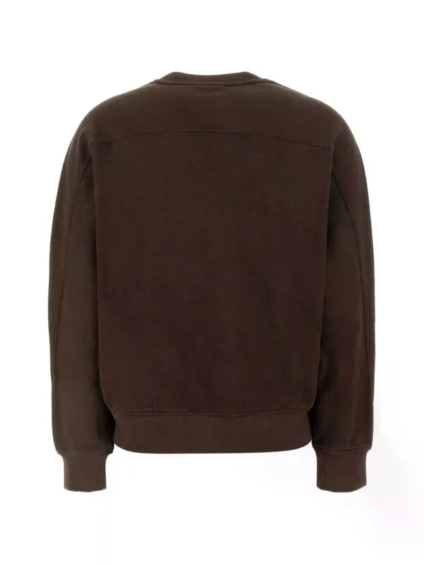 Maison Kitsuné Logo-embroidered Long-sleeve Sweatshirt