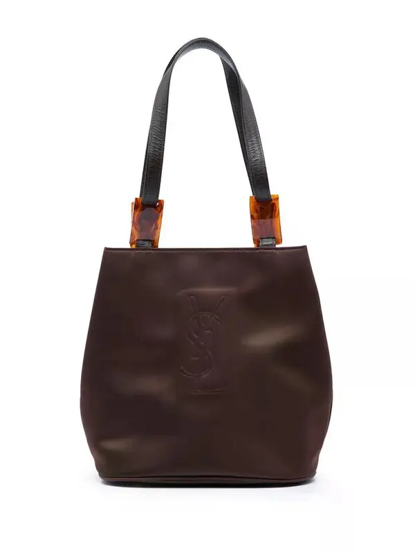 Saint Laurent 20th Century Nylon Tortoiseshell Tote Bag