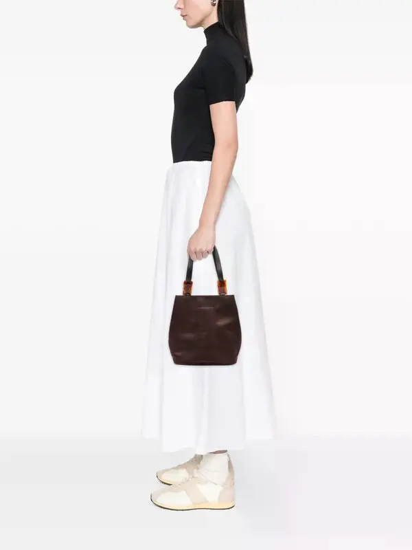 Saint Laurent 20th Century Nylon Tortoiseshell Tote Bag