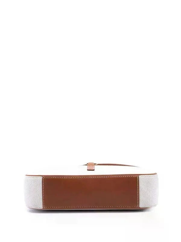 Saint Laurent Canvas And Leather Le 5 À 7 Shoulder Bag - White