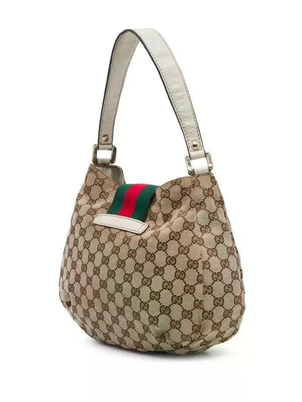 Gucci Gg Canvas Web Hobo Shoulder Bag