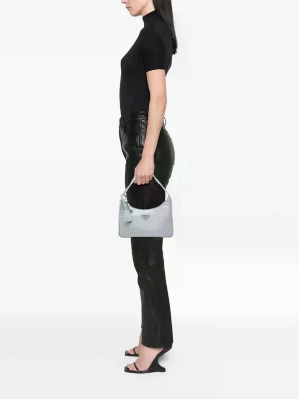 Prada 2019-2026 Mini Tessuto Re Edition 2000 Shoulder Bag - Grey