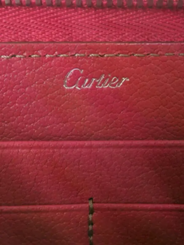 Cartier 2000-2015 Leather Zip Around Wallet Long Wallets