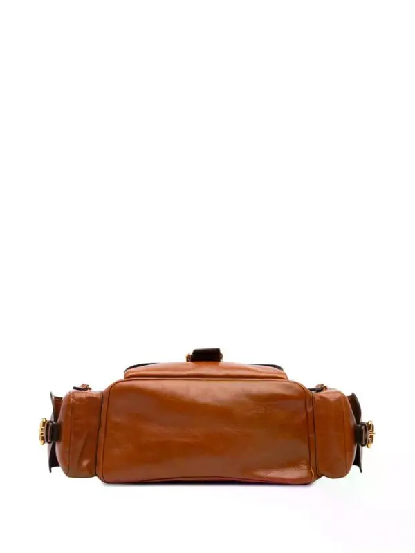 Chloé 2002-2026 Medium Shiny Calfskin Camera Bag Satchel - Brown