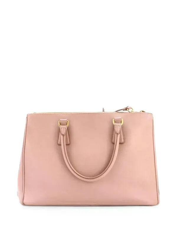 Prada Double Zip Lux Saffiano Leather Medium Tote Bag