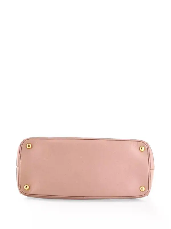 Prada Double Zip Lux Saffiano Leather Medium Tote Bag