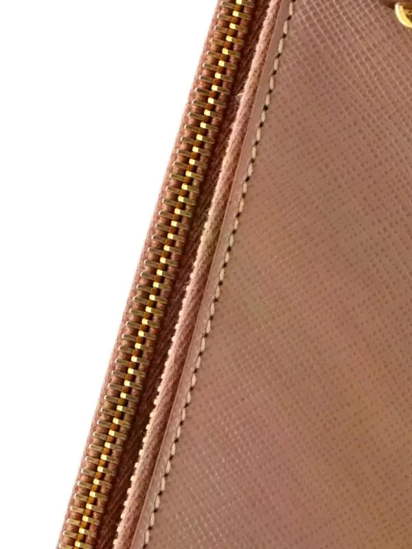 Prada Double Zip Lux Saffiano Leather Medium Tote Bag