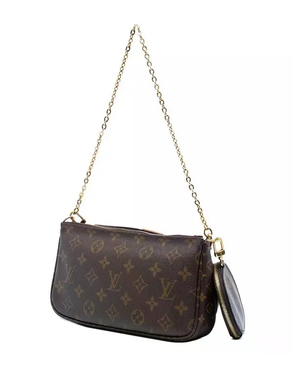 LOUIS VUITTON Monogram Multi Pochette Accessoires Satchel - Brown