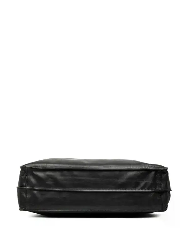 Loewe 1990-2010 Leather Anagram Shopper Tote Bag