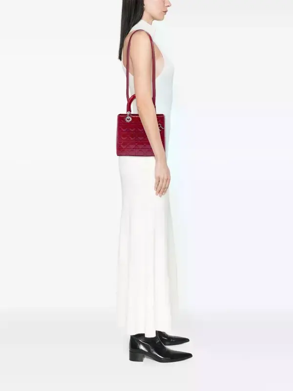 Dior 2014 Medium Patent Cannage Lady Satchel