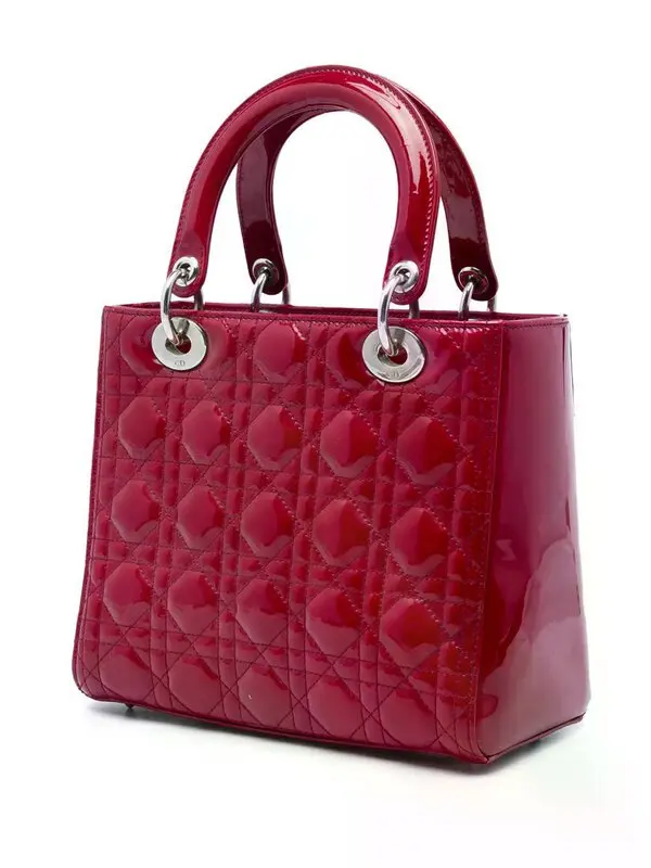 Dior 2014 Medium Patent Cannage Lady Satchel