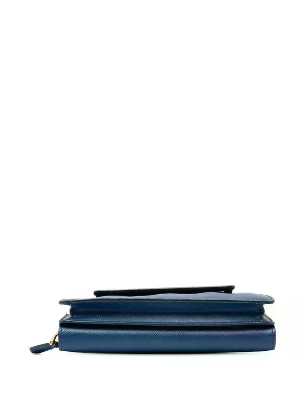 Prada Saffiano Phone Wallet On Chain Crossbody Bag