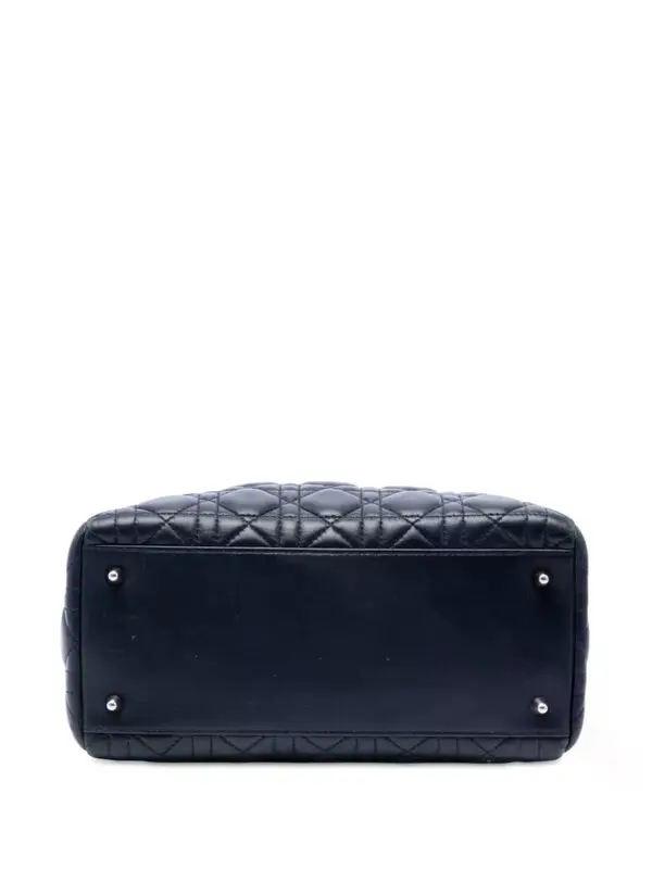 Dior 2010 Medium Lambskin Cannage Lady Satchel