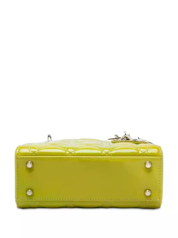 Dior 2021 Mini Patent Cannage Lady Satchel