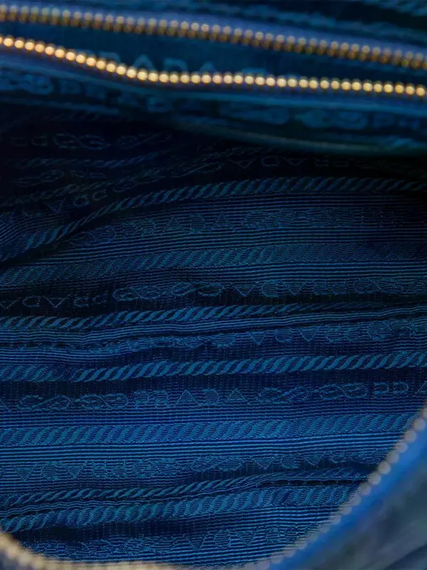 Prada 2000-2013 Saffiano Trimmed Tessuto Crossbody Bag